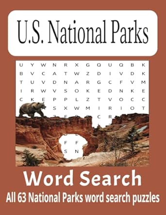 U.S. National Parks Word Search Puzzle Book: Word Searches with Easy to ...