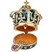 Amazon.com: QIFU Hand Painted Enameled Blue Crown Style Decorative ...