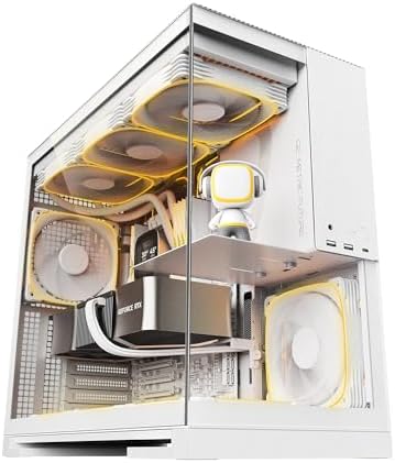 Amazon.com: Geometric Future M5 Tempered Glass Mid Tower, E-ATX/ATX ...