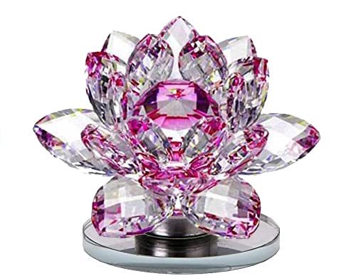 Buy PPJ ®- Lotus Flower, (Rotating) Crystal Lotus for Positive Energy ...