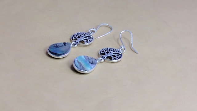 Watch JSAJ 92.5 Sterling Silver White Shell Tree Of Life Design ...