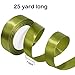Amazon.com: 400 Yard Satin Ribbon Single Face 16 Solid Color Fabric ...