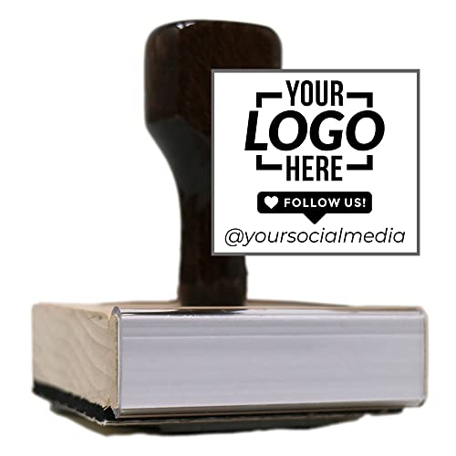 Best Custom Self Inking Stamp, Up to 3 Lines, 11 Colors and 17 Font Choices