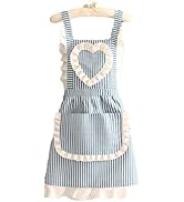 Amazon.com: 3 Pieces Aprons for Women with Pockets, Floral Kitchen ...