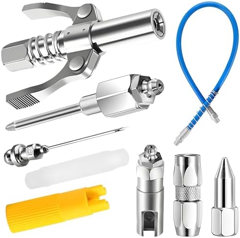 Amazon.com: POVTIMS Grease Gun Connector Kit, Grease Gun Coupler ...