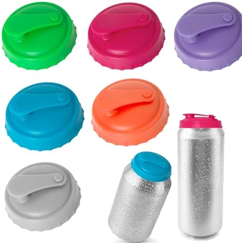 Amazon.com: CM Silicone Beverage Can Lid Cover Protector for Slim Can ...