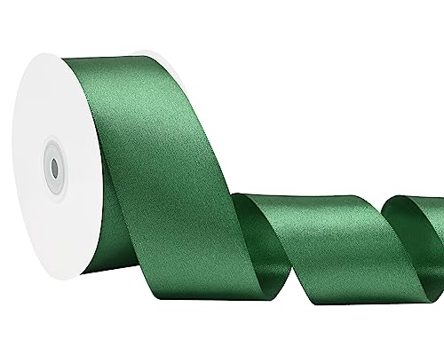 Snapklik.com : Double Face Forest Green Satin Ribbon 2 Inch X 50 Yards ...