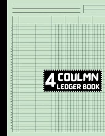 Amazon.com: 4 Column Ledger Book: Large Simple Four Column for ...