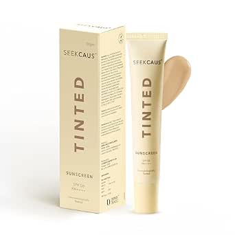 Seekcaus Tinted Sunscreen SPF 50 PA++++ for Men & Women | Broad ...