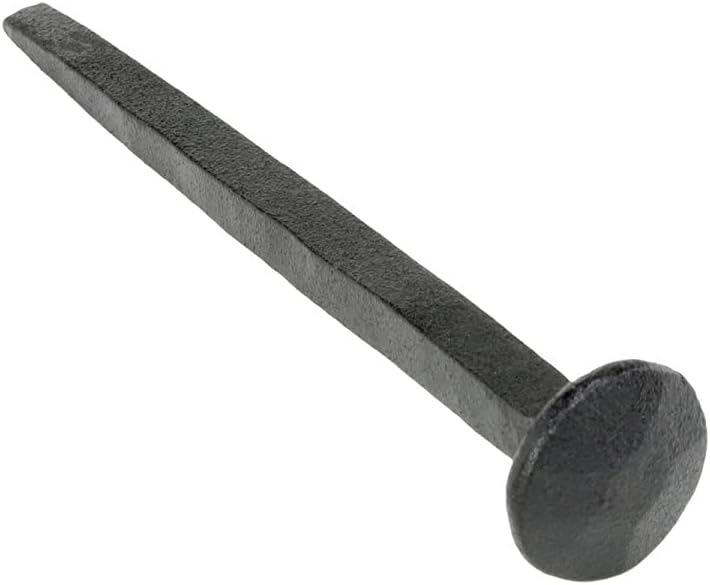 Square Nails Black Wrought Iron Square Nail 4 3/4 H X 7/8 Dia : Amazon ...