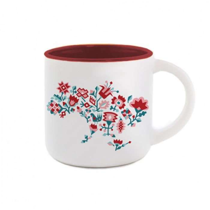 Amazon.com: Ceramic mug, Ukraine art, Gift for ukrainian, Folk style ...