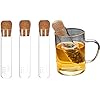 Amazon.com: 3PCS Glass Tea Infuser, Clear Tea Strainer for Leaf Tea ...