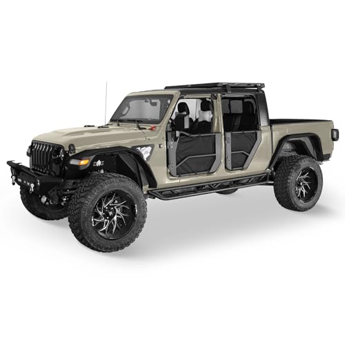 Hooke Road Marchepied Jeep Gladiator Rock Slider Side Step Nerf Rails ...