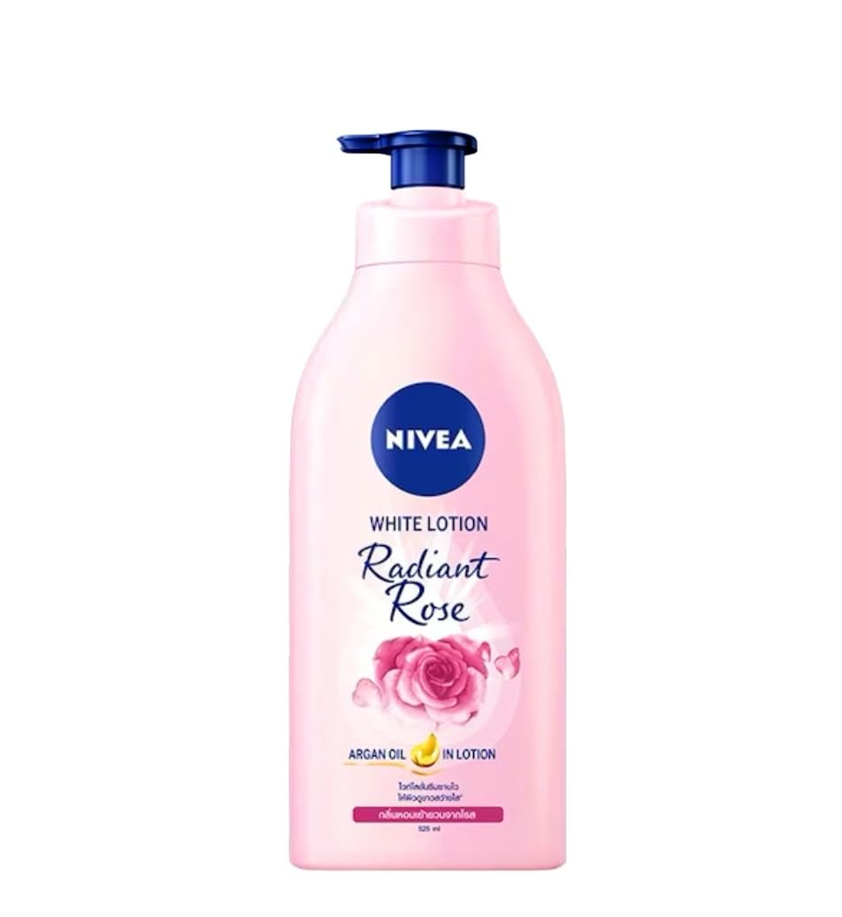 Nivea Body Radiant Rose White Lotion, 525ml, Whitening with Rose ...