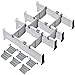 Amazon.com: JONYJ Drawer Dividers Organizer 4 Pack, Adjustable ...