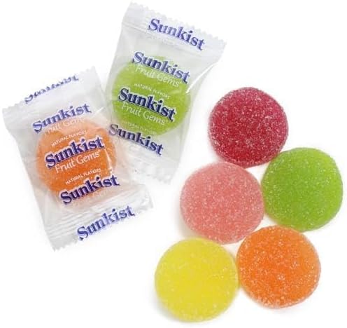 Amazon.com : Sunkist Fruit Gems Soft Candy, Assorted Natural Flavors, 2 ...