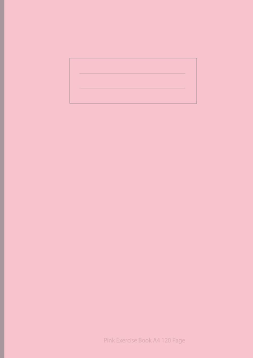 Pink Exercise Book A4 120 Page: 8mm Lined with Margin: Amazon.co.uk ...