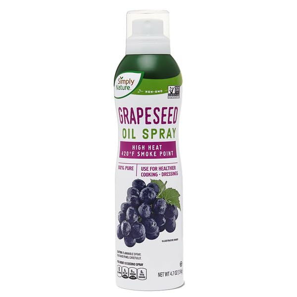 Amazon.com : Simply Nature Non GMO Grapeseed Oil Cooking Spray - 4.7 fl ...