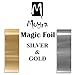 Amazon.com: Moyra MAGIC FOIL Pack of 2 foils (1 Gold + 1 Silver) Nail ...
