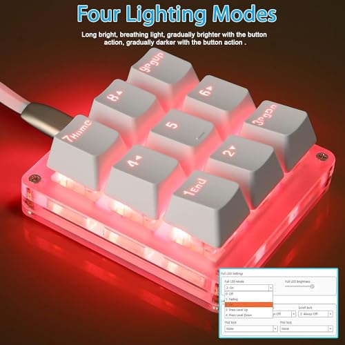 Snapklik.com : Mechanical Numpad Macro Keyboard, 9-Key Numeric Keypad ...