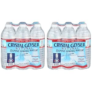 Amazon.com : Crystal Geyser, Natural Alpine Spring Water, 16.9 Fl Oz (pack of 12) : Everything Else