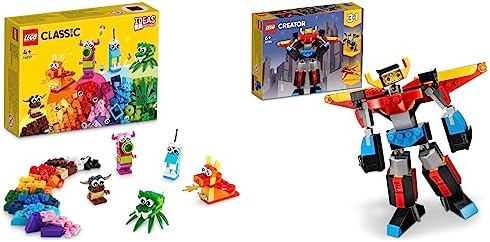 LEGO Classic Creative Monsters 11017 Building Kit with 5 Toys for Kids ...