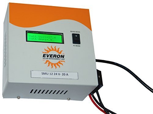 EVERON 12 V/24V, 20 A, Solar Management Unit (SMU) with LCD Display ...