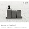 Amazon.com: ZCCZ Grey Bathroom Accessory Sets, 4 Pieces Bathroom ...