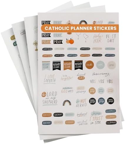 Amazon.com: Blessed is She Catholic Planner Stickers – 330 Pieces ...