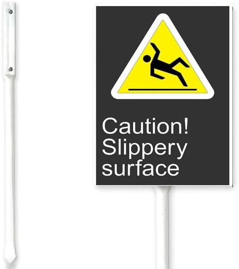 Amazon.com : Bidesign (6X4.6) IN Caution Slippery Surface When Wet Yard ...