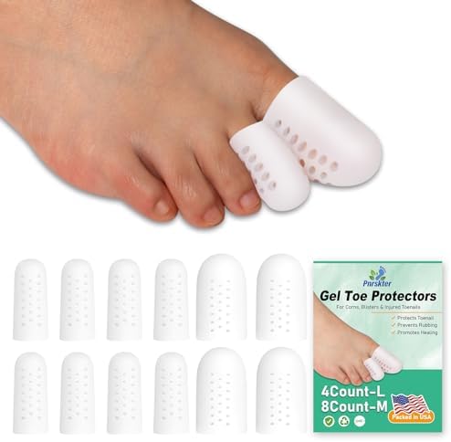 Amazon.com: Gel Toe Protector, (14pcs Medium) Open Toe Sleeves, Toe ...