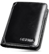 Amazon.com: Ciephia Men's Genuine Leather Trifold Wallets with ID ...