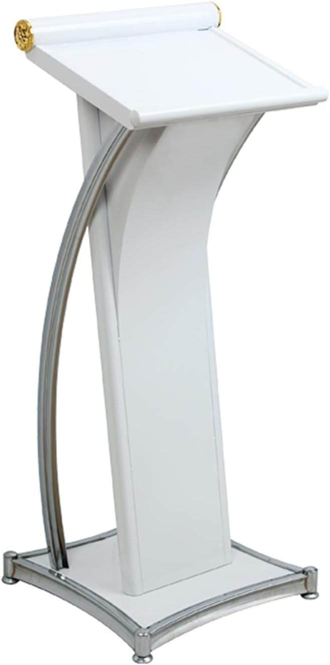 Amazon.com: FAiruo Stand Up Lectern Mobile Podium Stand, Professional ...