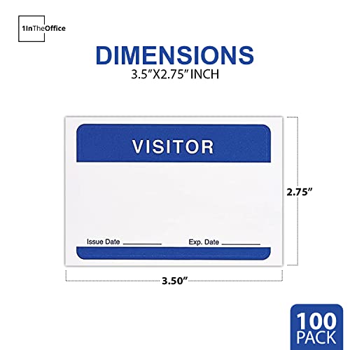 Snapklik.com : 1InTheOffice Visitor Sticker Name Badges, Self-Adhesive ...