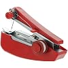 Amazon.com: Portable Mini Hand-Held Clothes Sewing Machine Red : Arts ...