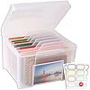 Amazon.com: KILONEFE Greeting Card Storage & Organizer Box with 6 ...