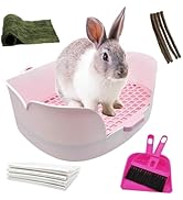 Amazon.com : MUYG 15.1"X11.0" Large Rabbit Litter Box,Plastic Square ...