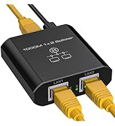 VEDINDUST Lan Splitter 1 auf 2 1000Mbps Ethernet Splitter 2 Port Mit ...