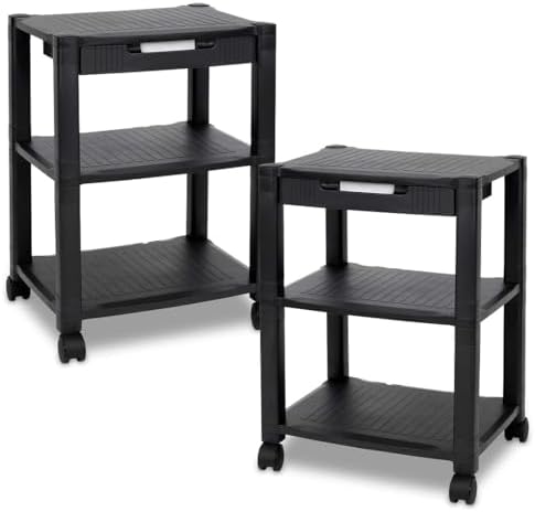Amazon.com : Halter Printer Stand, Rolling Home Office Printer Stand ...