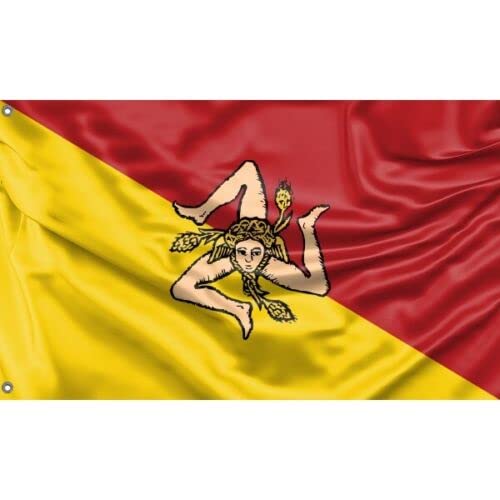 Amazon.com : Sicily Flag 3x5ft Flag of Sicily Sicilian Flag by Flagman ...