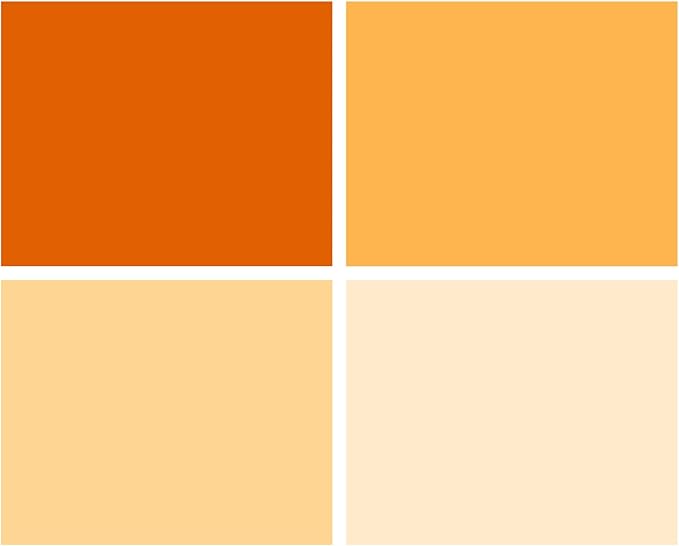 Selens 4PCS 40x50cm Lighting Gels Filter CTO Flash Gel Orange Light 4 ...