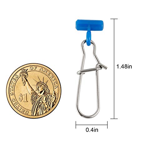 Snapklik.com : Sinker Slides, 100 Pack Duo Lock Snap Sliding Swivels ...