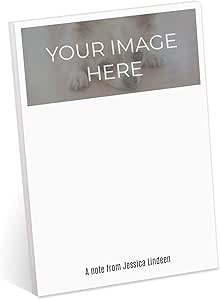 Amazon.com : Personalized Photo Sticky Note Pads / 4" x 6 ...