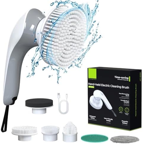 Amazon.com: Electric Spin Scrubber, IPX7 Shower Scrubber with LED ...