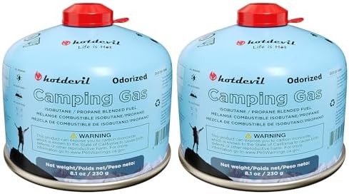 Amazon.com : KOMAN Isobutane Fuel Canister 230 Gram Camping Stove Fuel ...