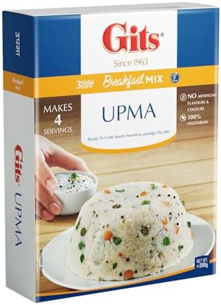 Amazon.com : Gits Upma Mix 7 Oz : Indian Food : Grocery & Gourmet Food