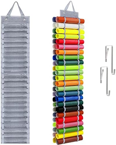 DecroXmas Vinyl Rolls Storage Organizer Vinyl Storage Rack with 48 ...