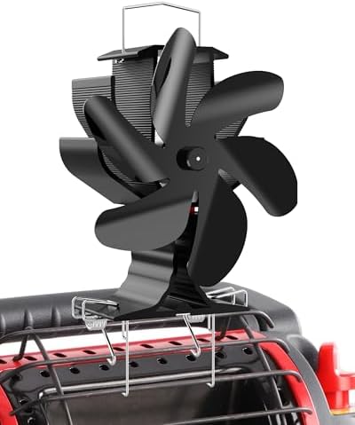Amazon.com: Miaton Heat Powered Wood Stove Fan for Propane Heater ...