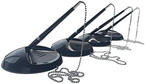 NEO+ Quality Reception Pen Desk Set On Chain With Stand - Black Counter ...