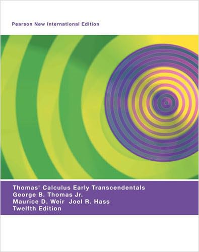 Thomas' Calculus Early Transcendentals: Pearson New International ...